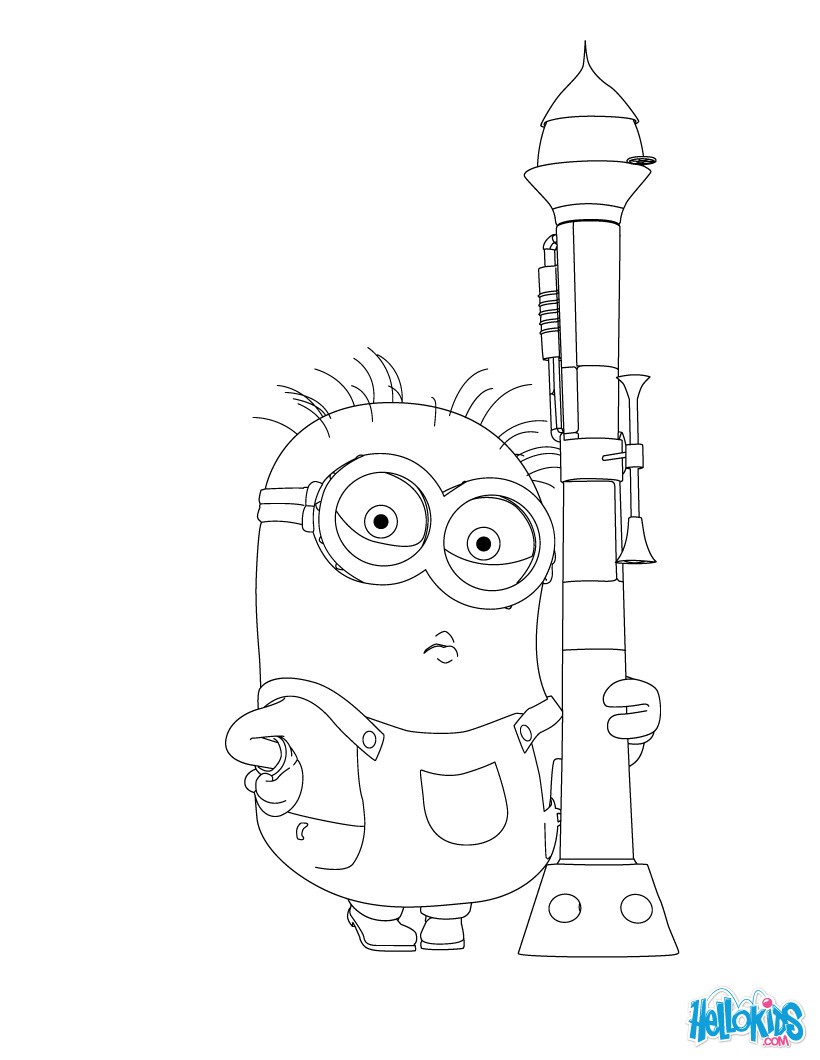 M/king Bob Minion Coloring Coloring Pages