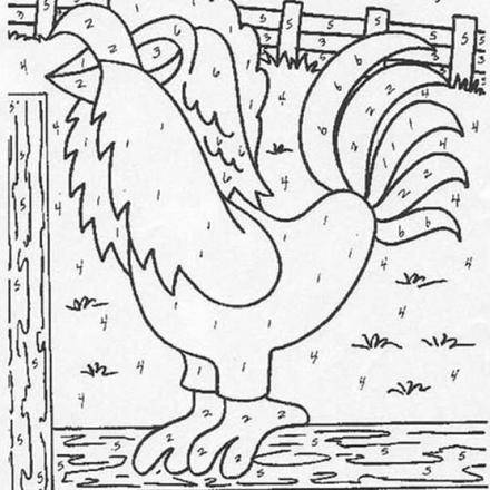 TIERE Malen nach Zahlen - Ausmalbilder - Ausmalbilder ausdrucken - de ...