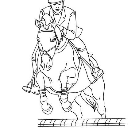 REITSPORT zum Ausmalen - Ausmalbilder - Ausmalbilder ausdrucken - de ...