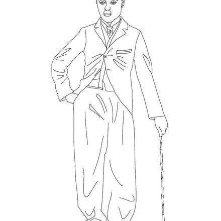 Charlie Chaplin : Ausmalbilder, Videos für Kinder, Lesen, Basteln ...