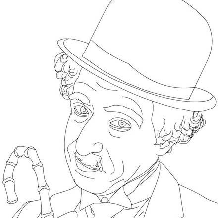 Charlie Chaplin : Ausmalbilder, Videos für Kinder, Lesen, Basteln ...