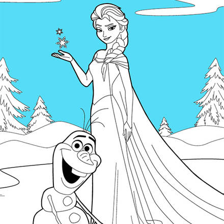 Frozen zum Ausmalen - Frozen